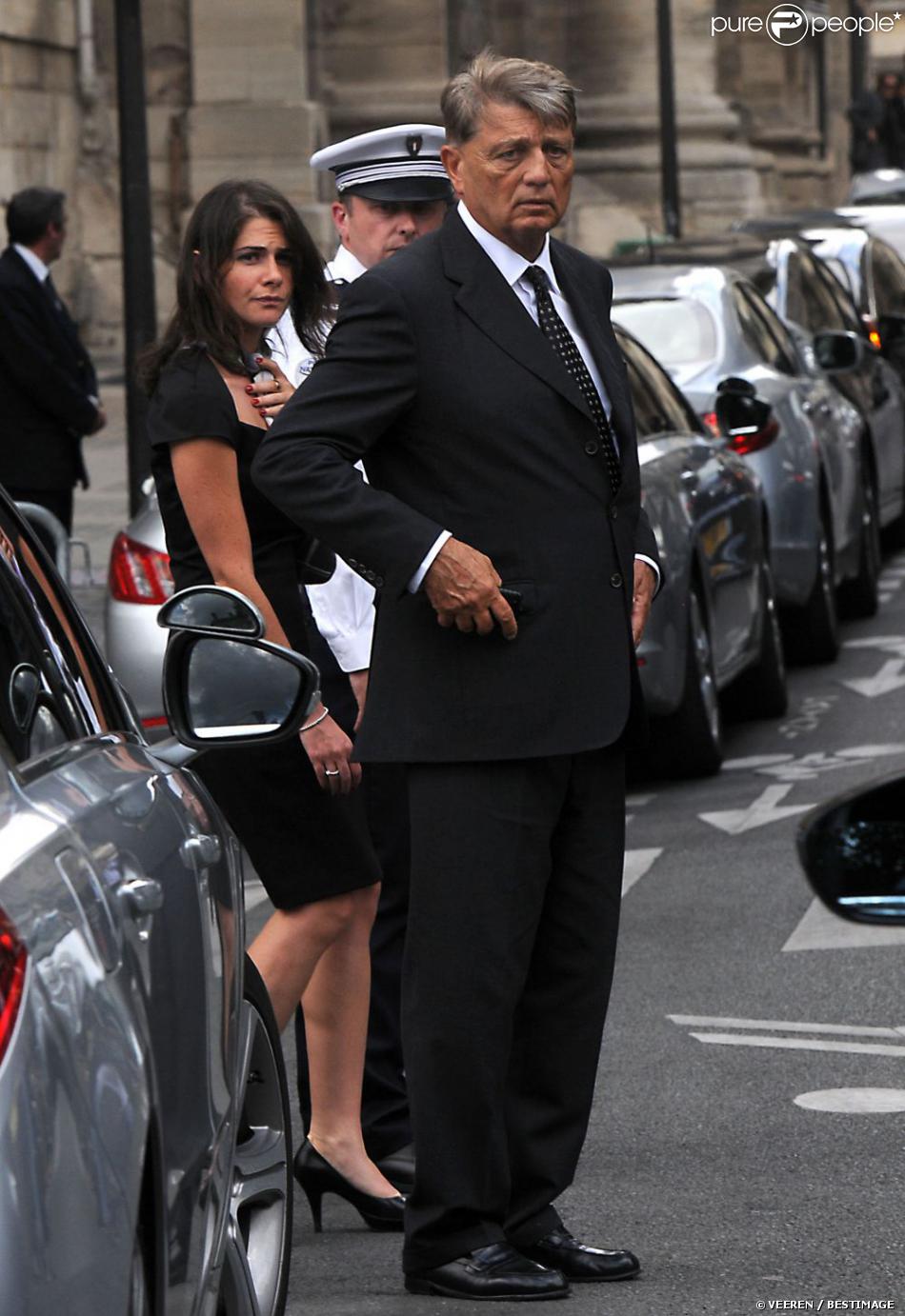 Alain Madelin aux obsèques d'Olivier Ferrand en l'église Saint-Sulpice ...