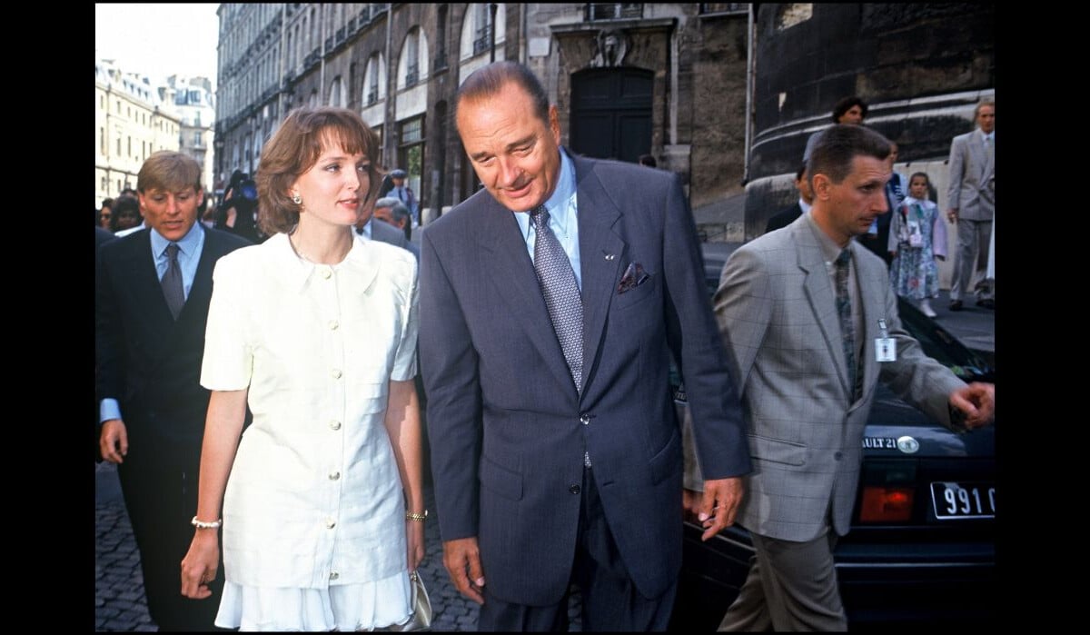 Photo : Claude Chirac et son père Jacques Chirac à Paris, le 12 ...