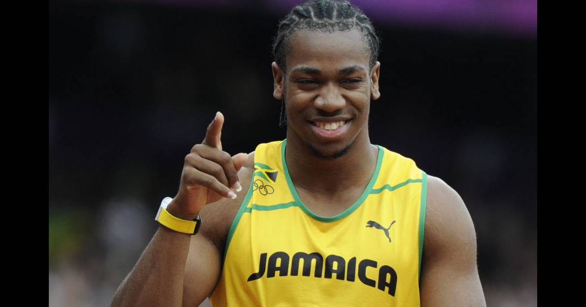 Yohan Blake au départ du 200 m aux Jeux olympiques de Londres le 7 août ...