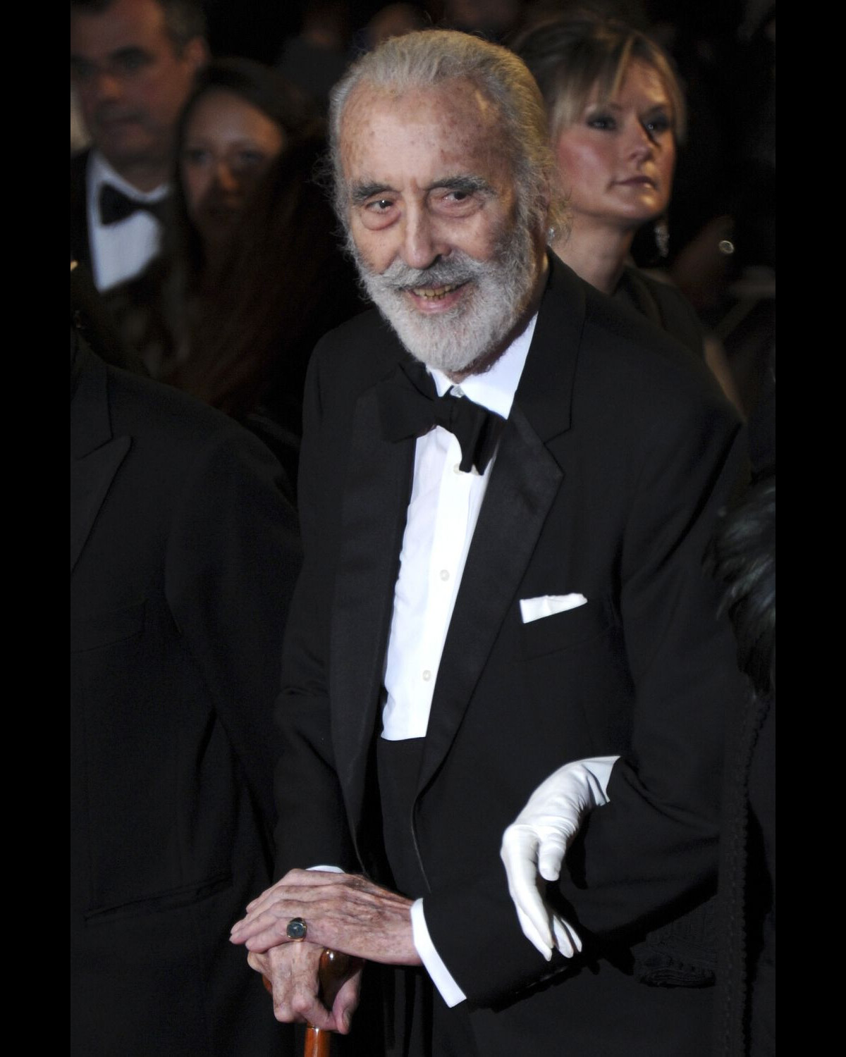 Photo : Christopher Lee lors de l'avant-première du film Skyfall à ...