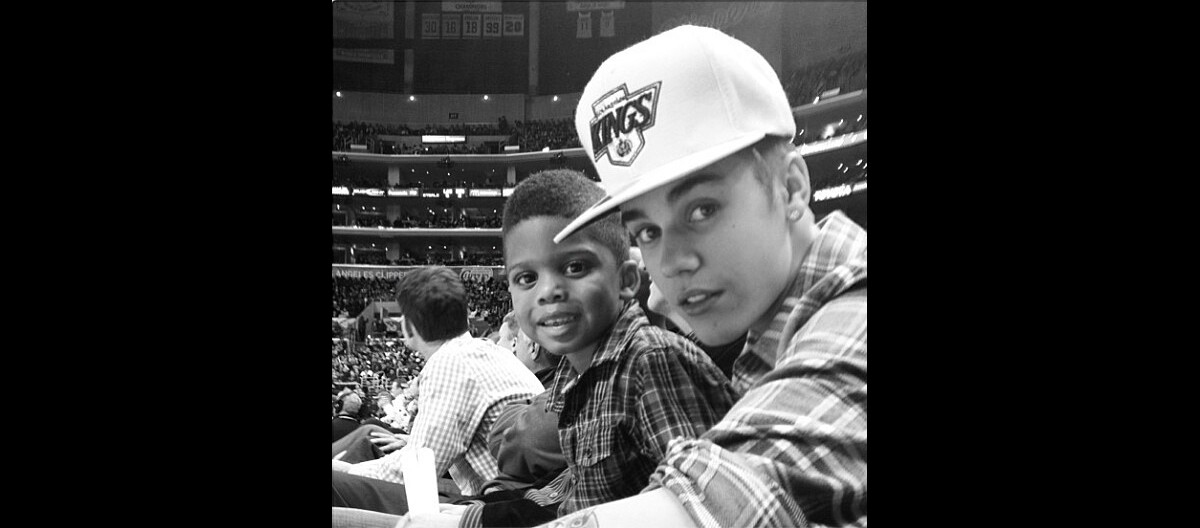 Photo : Justin Bieber et le jeune Christopher Emmanuel Paul II, fils du ...