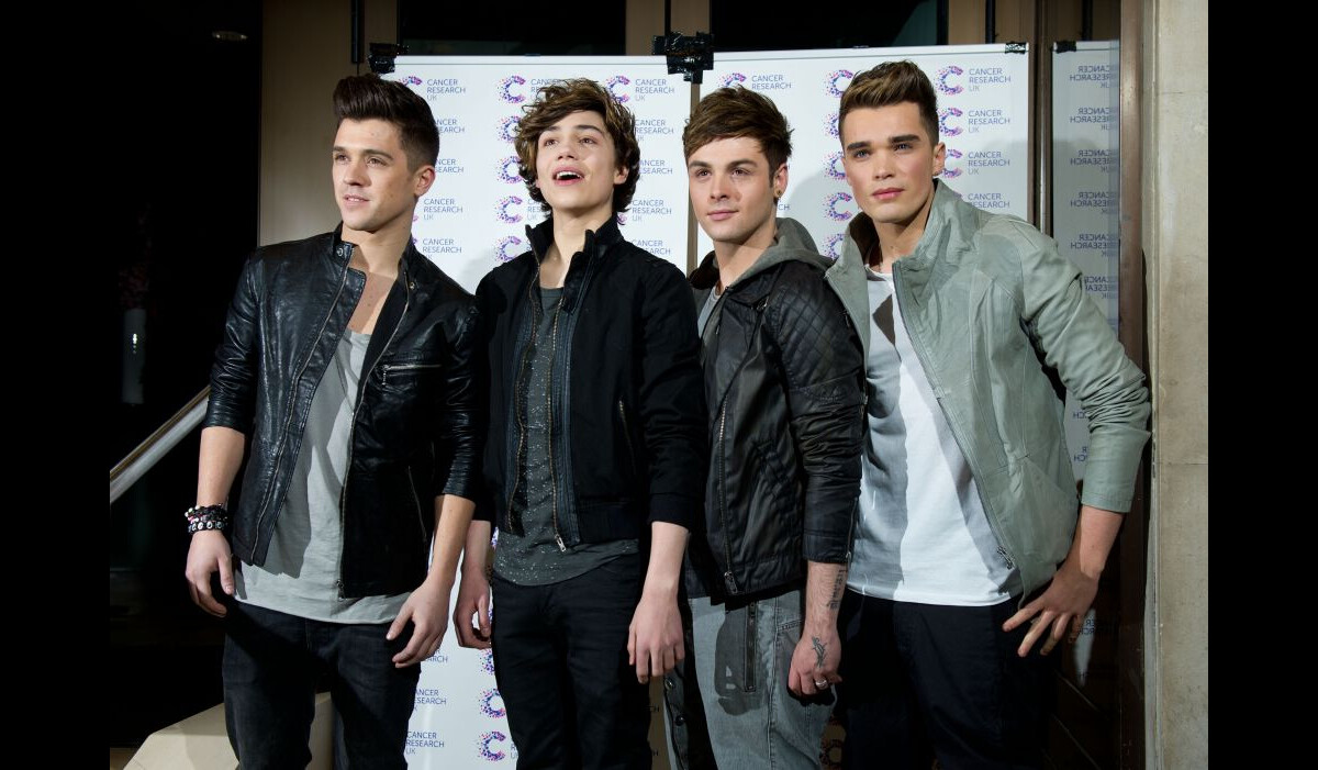Photo : Le groupe Union J, composé de Jamie Hamblett, George Shelley ...