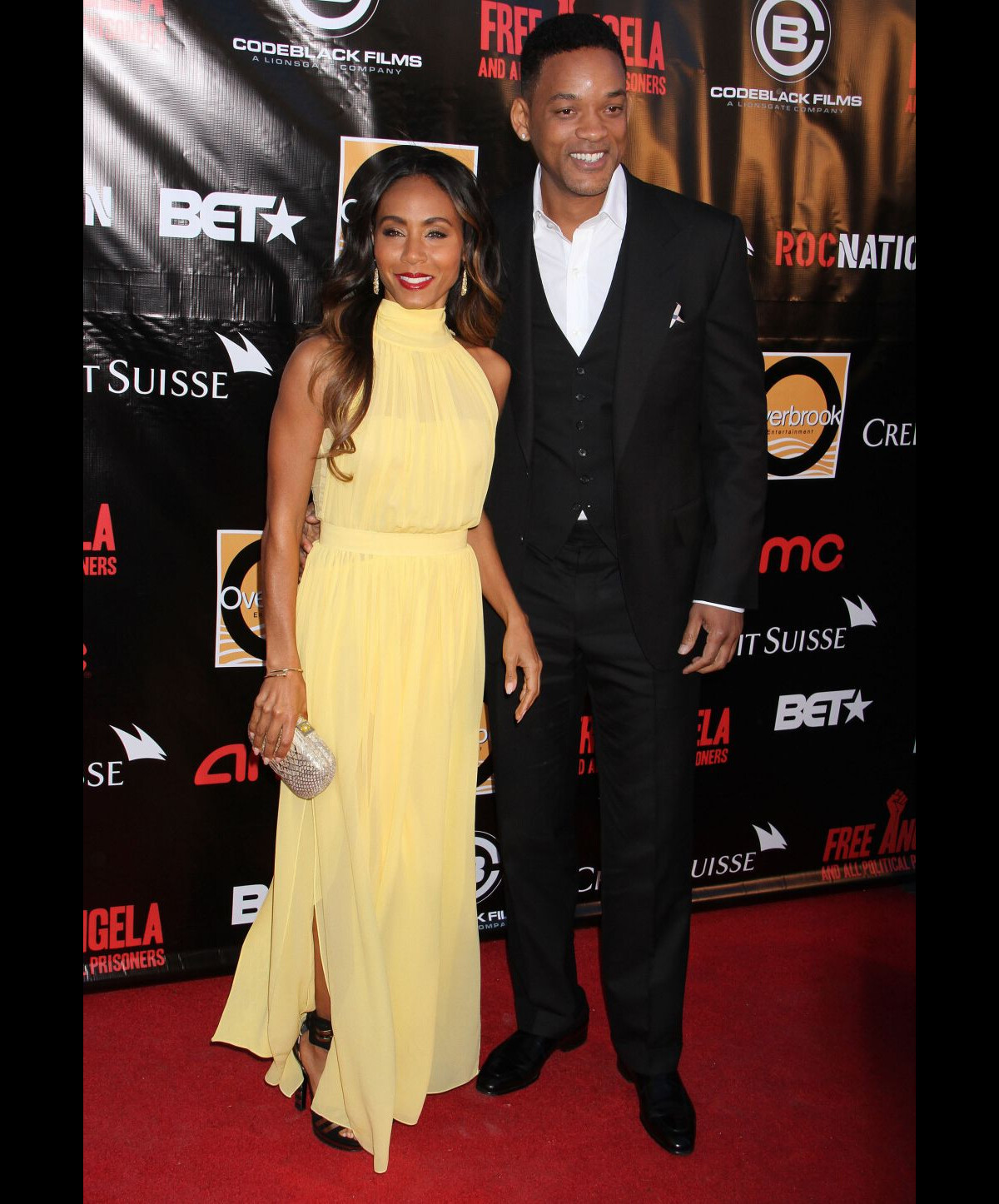Photo : Will Smith et Jada Pinkett Smith à la première du film Free ...