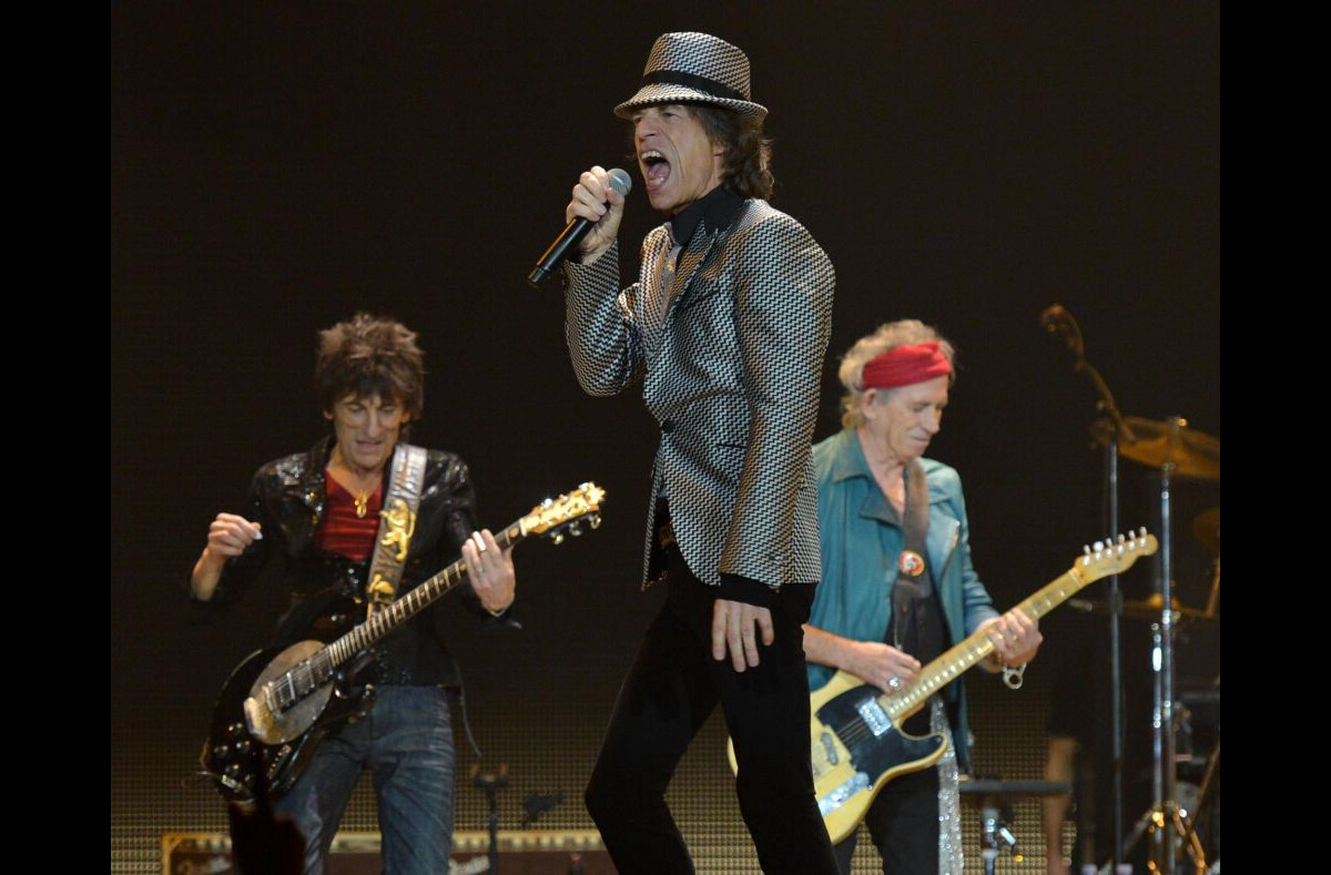 Photo : The Rolling Stones en concert à l'Arena O2 de Londres à l ...