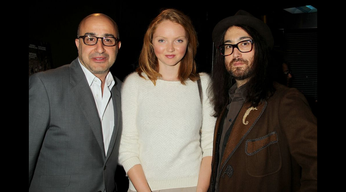 Photo : David Dinerstein, Lily Cole et Sean Lennon à l'avant-première ...