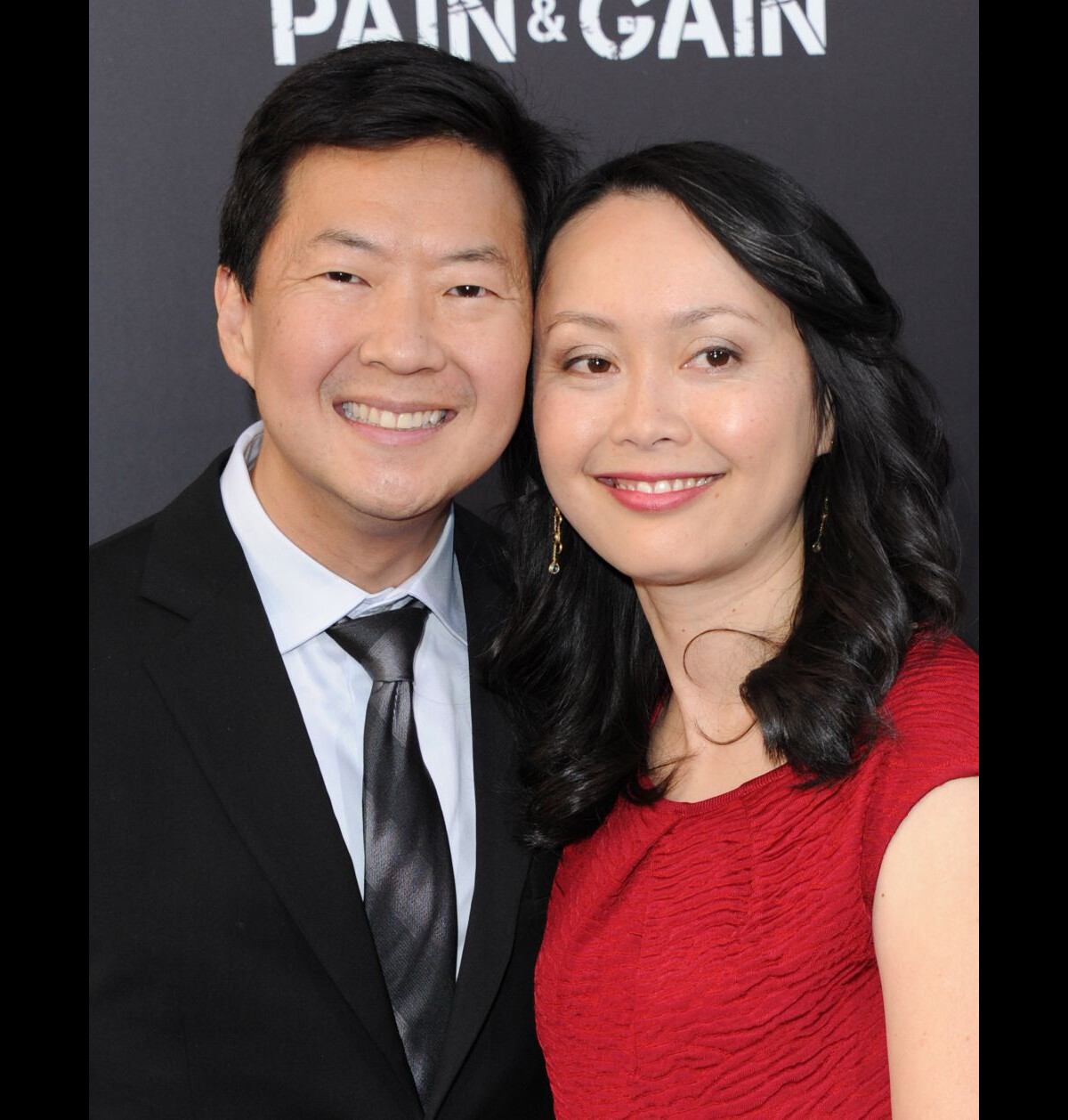 Photo : Ken Jeong et sa femme à la première de Pain and Gain au TCL ...
