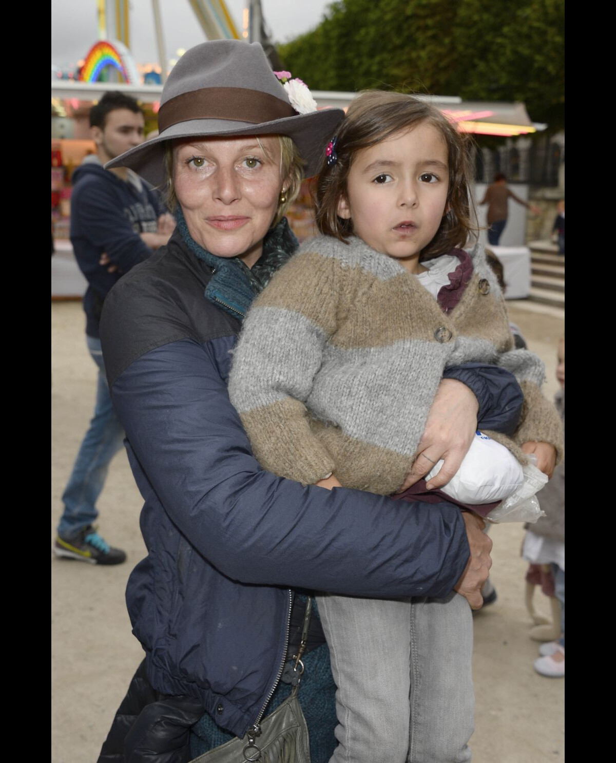 Photo : Florence Thomassin lors de l'inauguration de la fête foraine ...