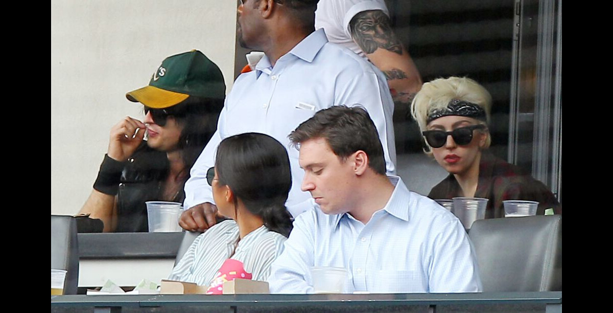 Photo : Lady Gaga et son ex-petit ami Luc Carl (à gauche avec la ...
