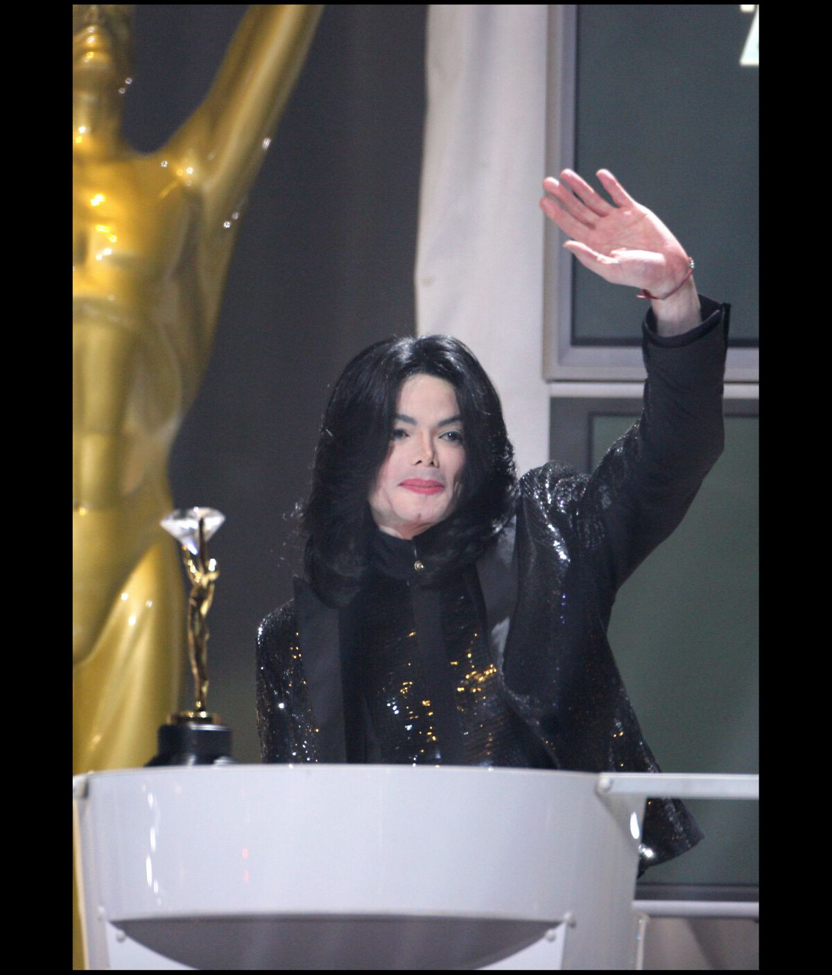 Photo : Michael Jackson à la cérémonie des World Music Awards 2006 au ...