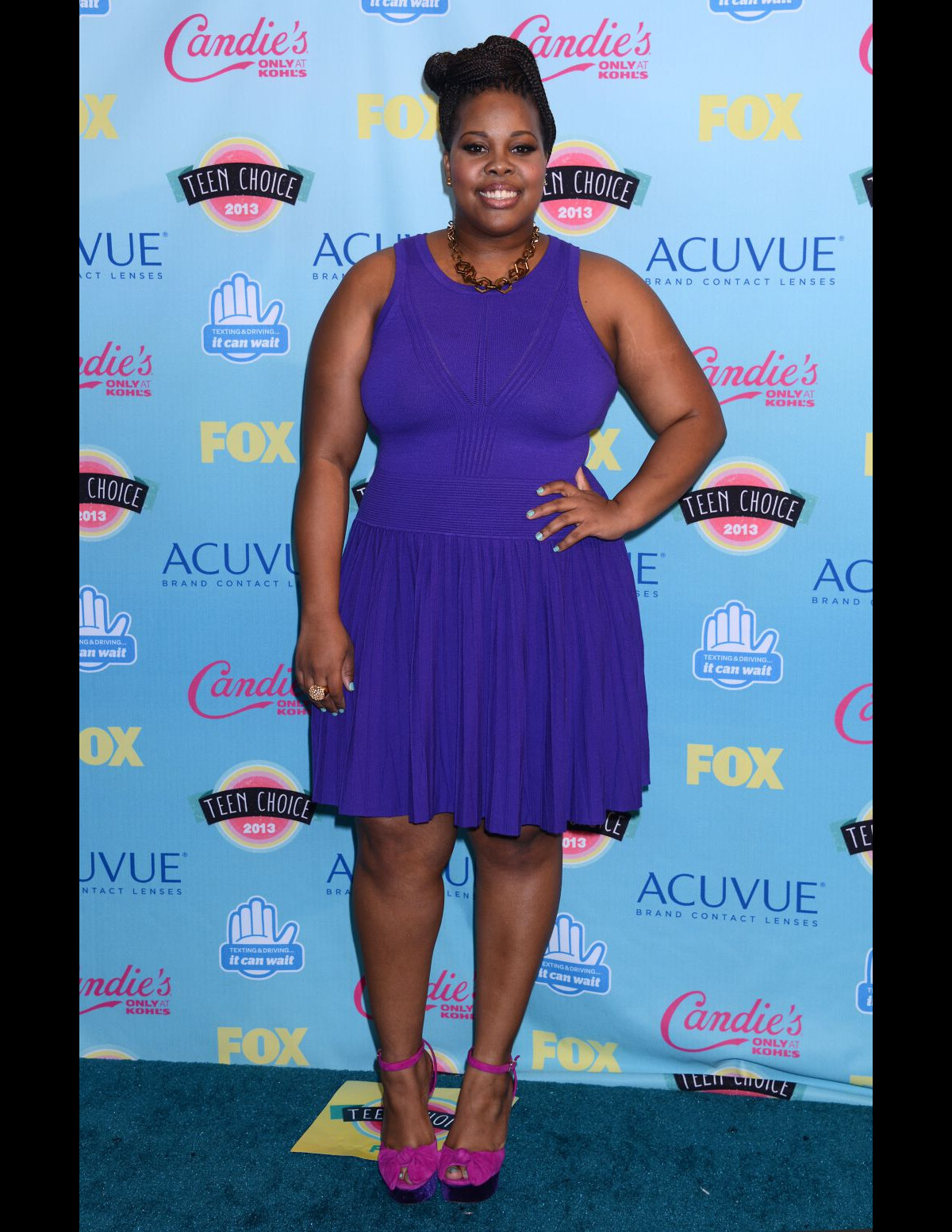 Photo : Amber Riley (Glee) à Los Angeles, le 11 août 2013. - Purepeople