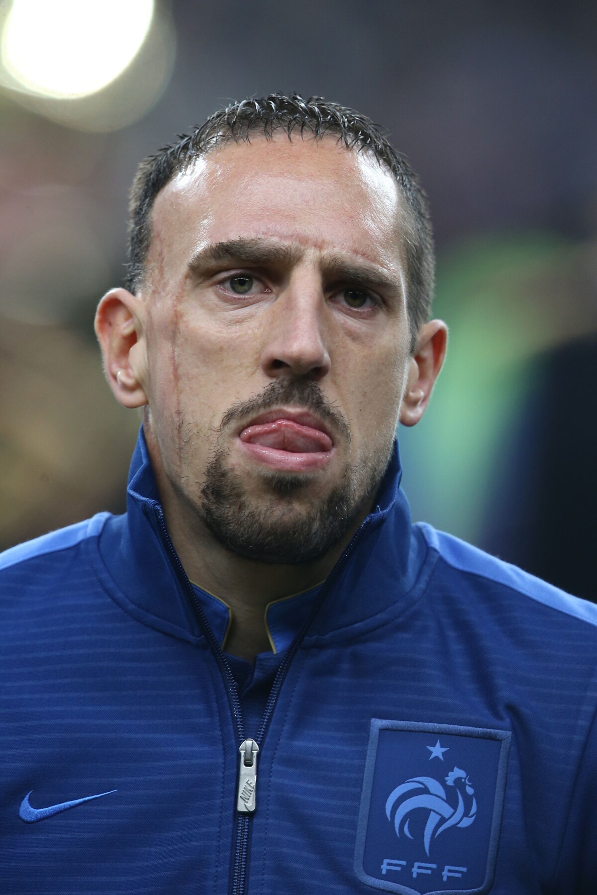 Photo : Franck Ribéry pendant le match France-Espagne au Stade de ...