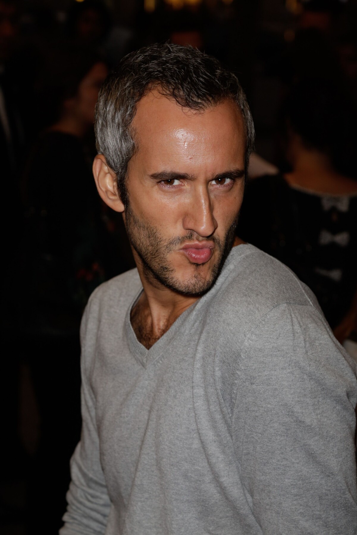 Photo : John Eledjam au cinéma Gaumont Marignan pour la présentation de ...