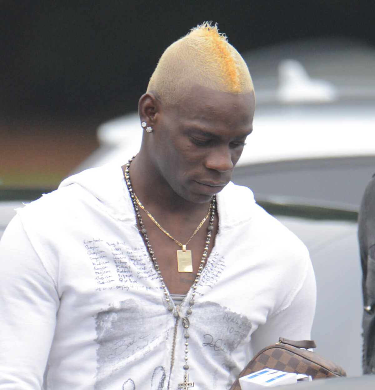 Photo : Mario Balotelli à Manchester, le 10 janvier 2013. - Purepeople