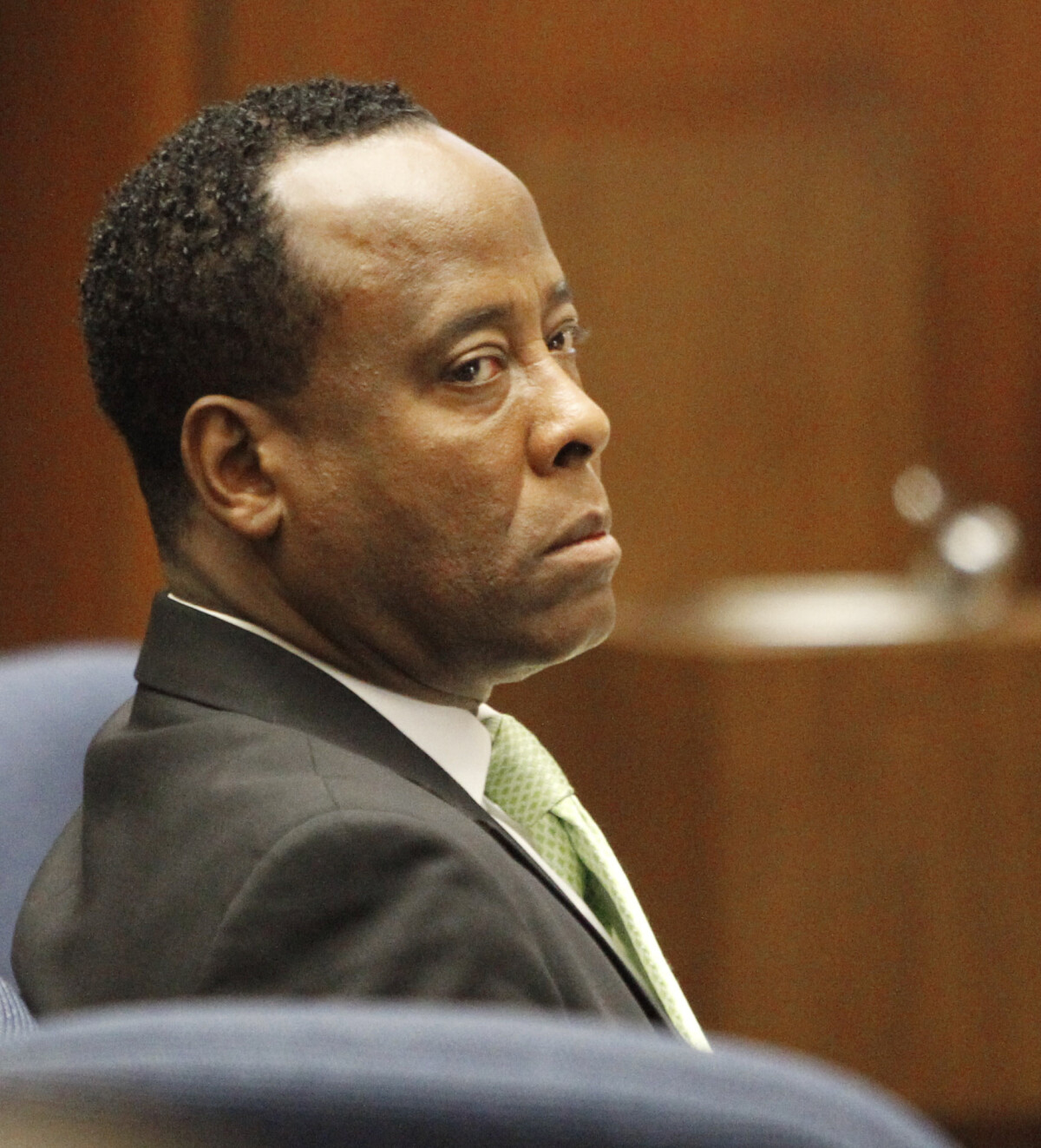 Photo : Conrad Murray lors de son procès à Los Angeles, le 30 septembre ...