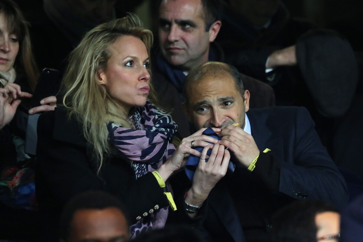 Photo : Thomas Fabius et sa compagne Irma au Parc des Princes à Paris ...