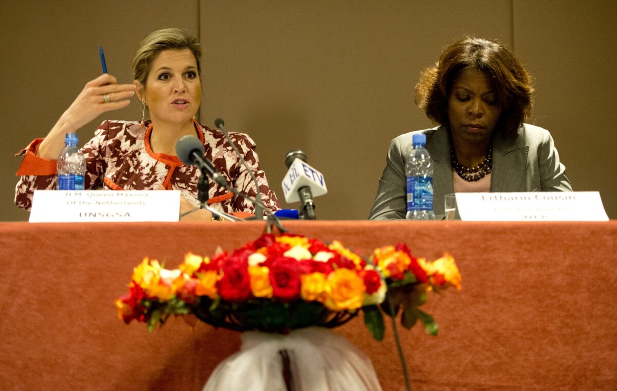 Photo : La reine Maxima des Pays-Bas et Ertharin Cousin (Directrice ...