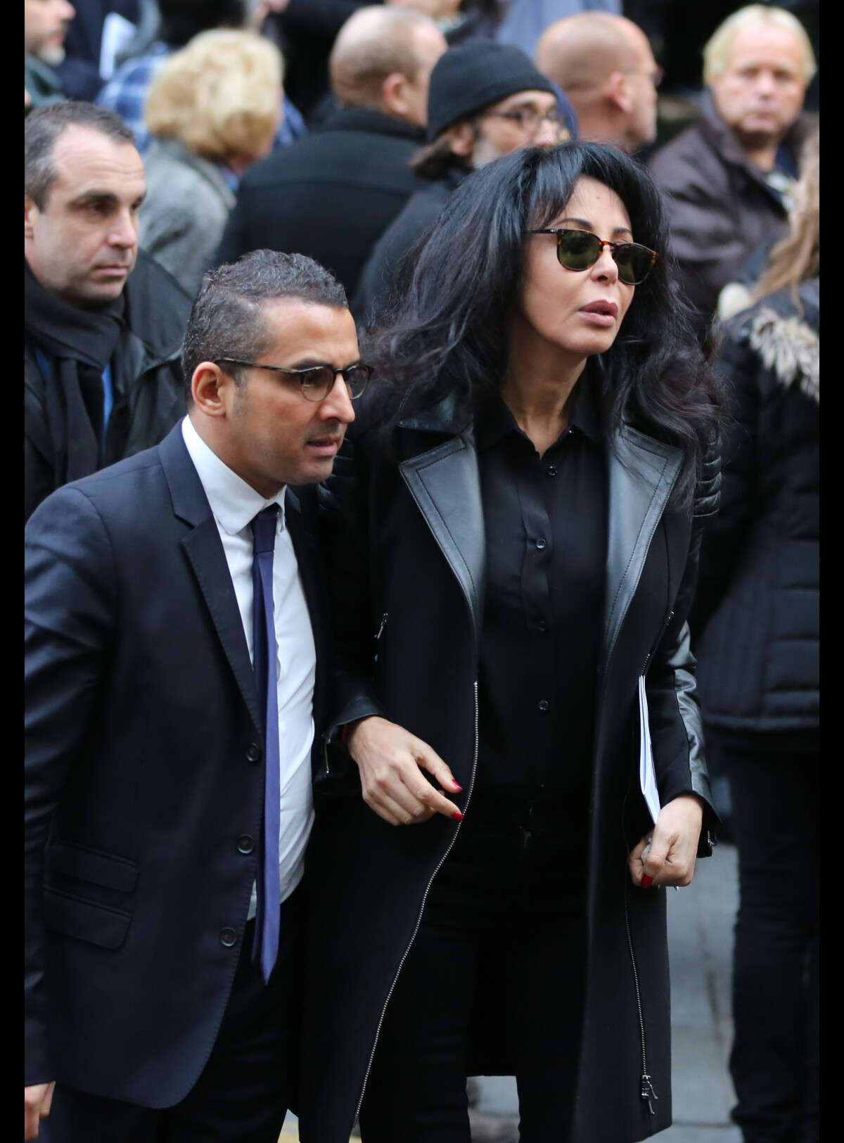 Photo : Sid Rouis et Yamina Benguigui quittant les obsèques de Kate ...