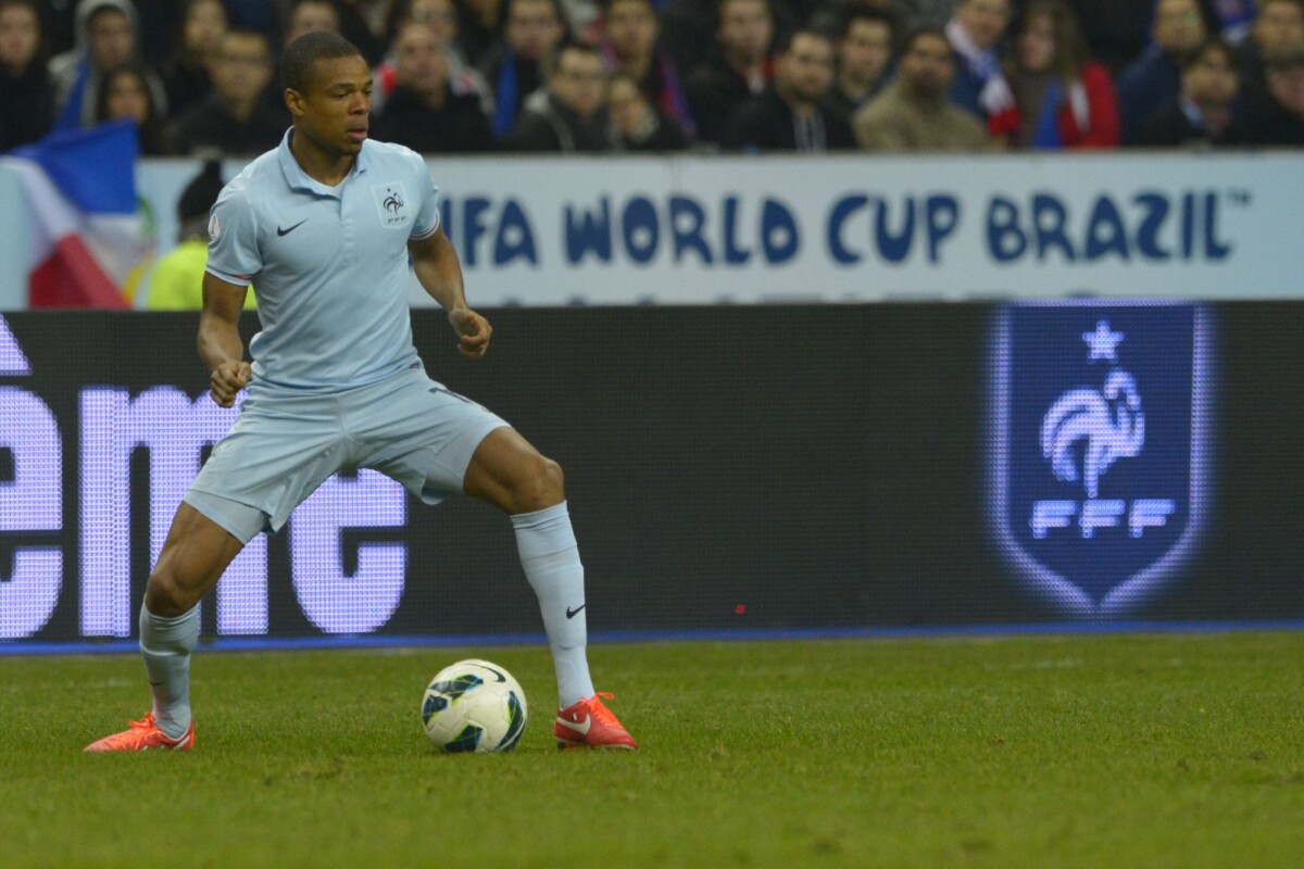 Photo : Loïc Rémy lors du match entre la France et la Géorgie au Stade ...