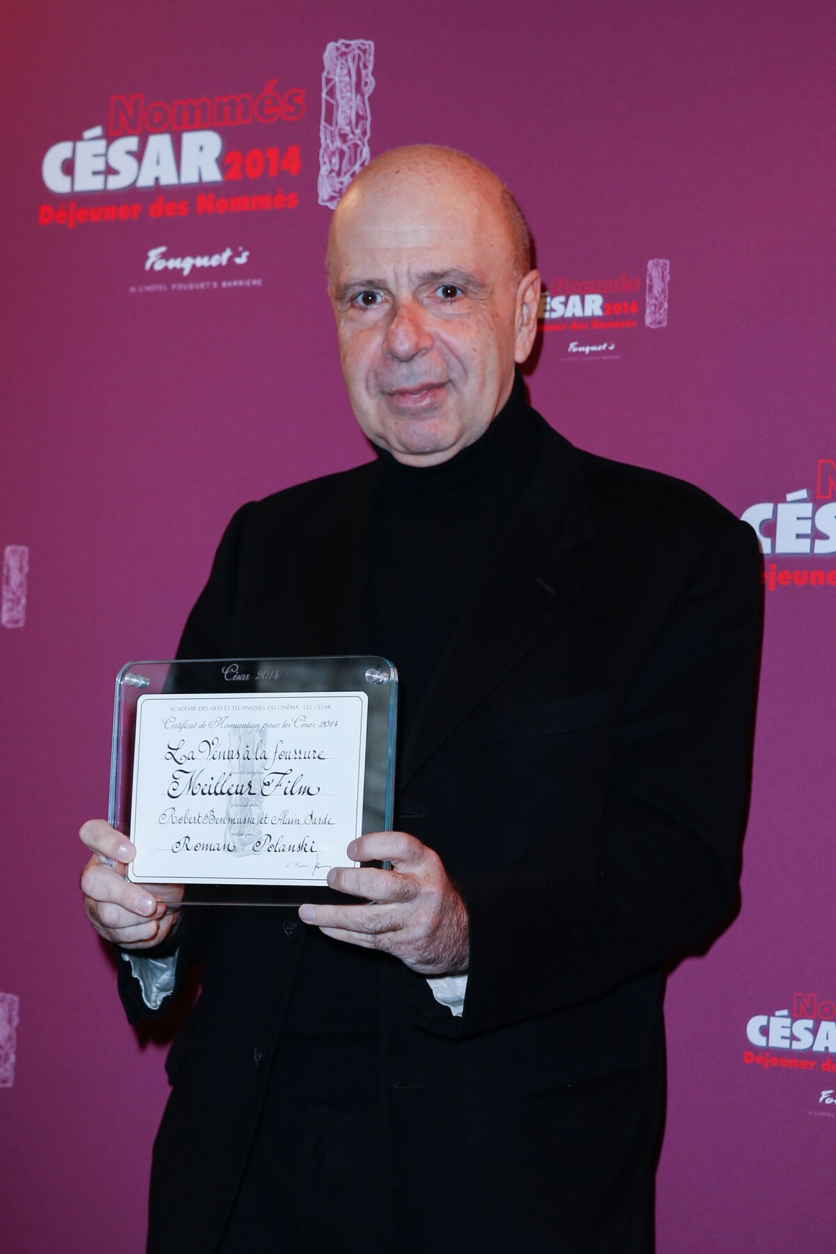 Photo : Alain Sarde au déjeuner des nommés aux César au Fouquet's à ...