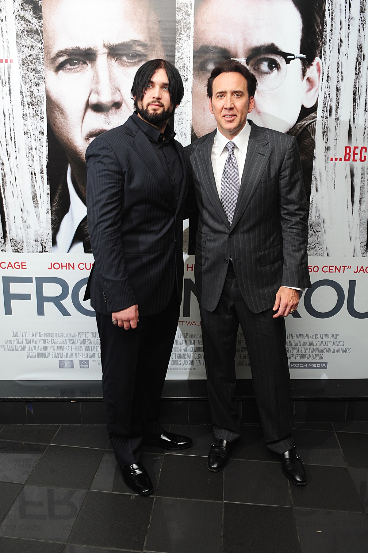 Photo : Weston Coppola Cage et son père Nicolas Cage lors de l'avant ...