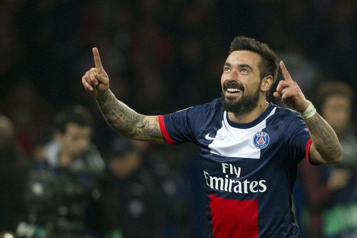 Photo : Ezequiel Lavezzi lors du match entre le Paris Saint-Germain et ...