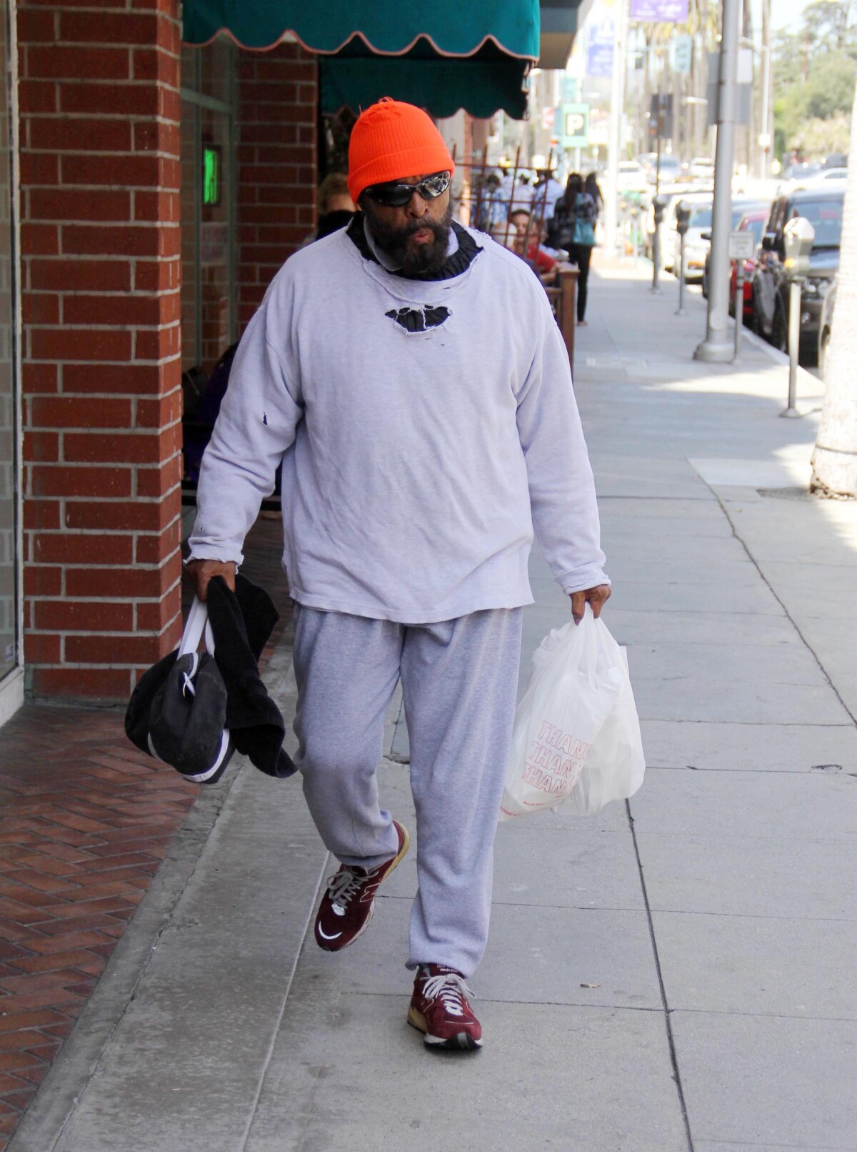 Photo : Mister T. (Lawrence Tureaud) à la sortie de son cours de gym à ...