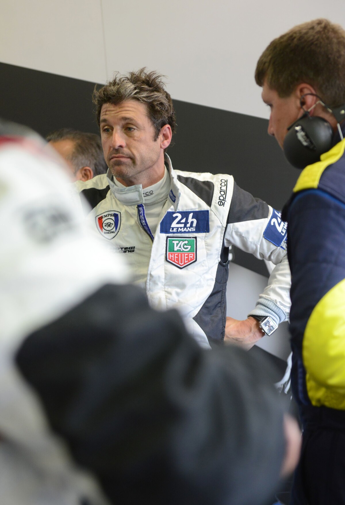 Photo : Patrick Dempsey lors des qualifications aux 24H du Mans, le 11 ...