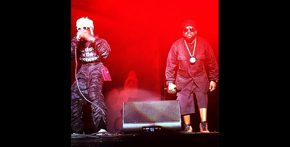 Photo : Andre 3000 et Big Boi du duo Outkast lors du Firefly Music ...