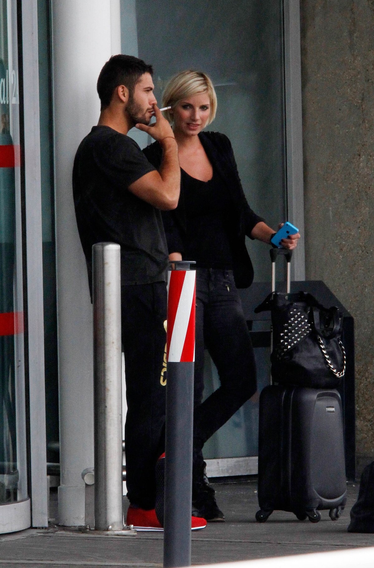 Photo : Exclusif - Kevin Miranda et Nadège Lacroix lors du départ de ...