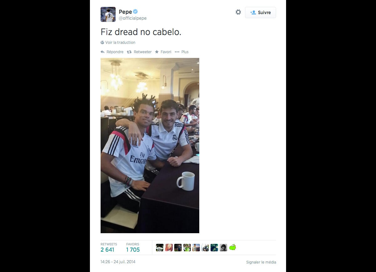 Photo : Pepe pose avec son nouveau look et Iker Casillas à Los Angeles ...
