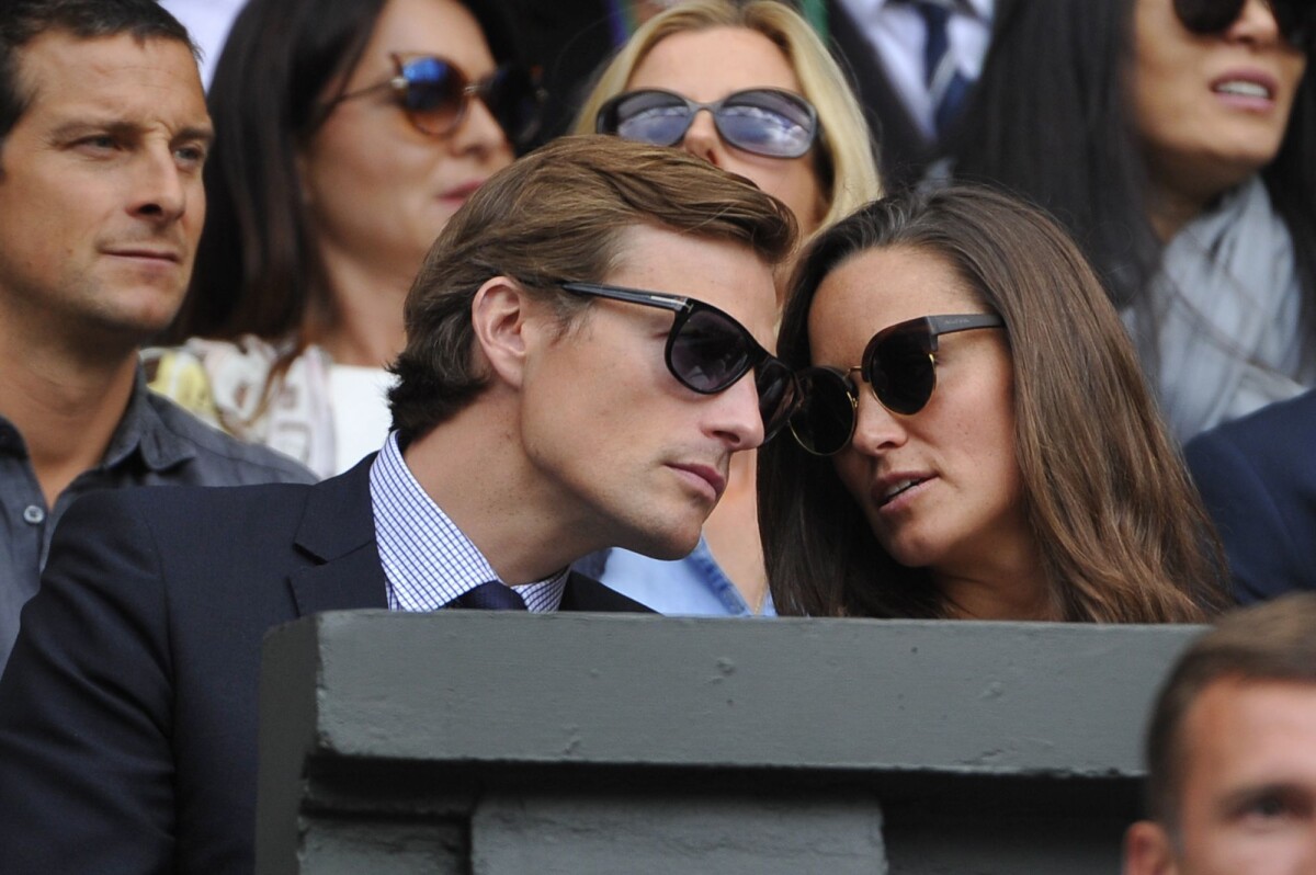 Photo : Pippa Middleton et Nico Jackson lors de la finale de Wimbledon ...