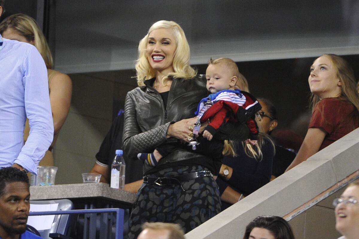 Photo : Gwen Stefani et son fils Apollo lors du quart de finale entre ...