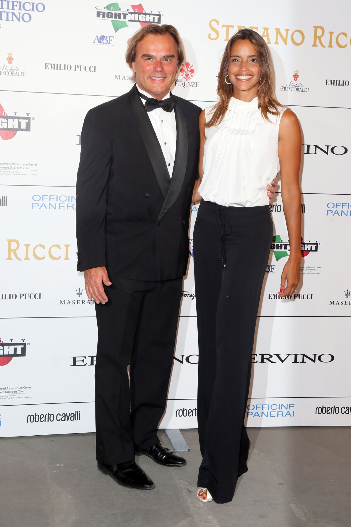 Photo : Andrea Griminelli et Rossana Redondo sur le tapis rouge de la ...