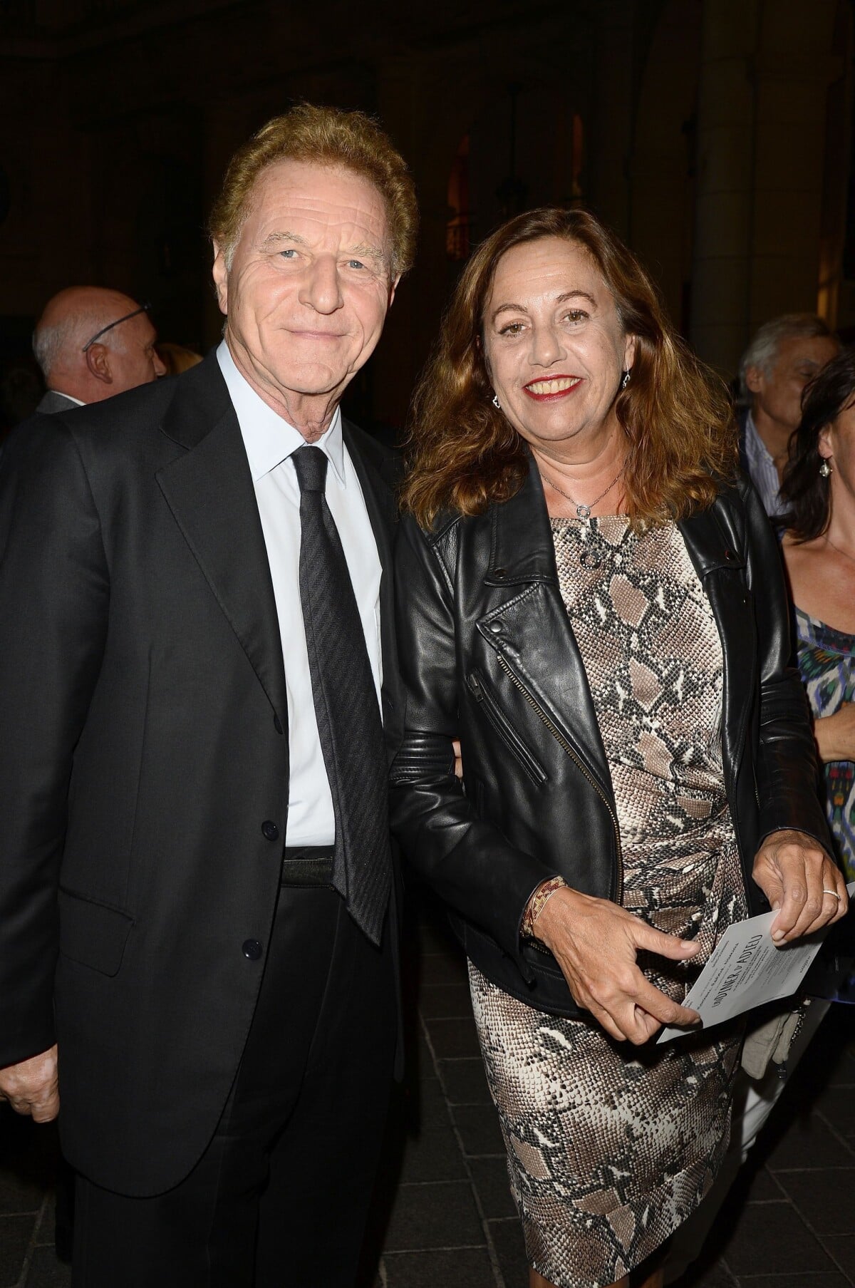 Photo : Robert Namias et sa femme Anne Barrere lors de la générale de ...