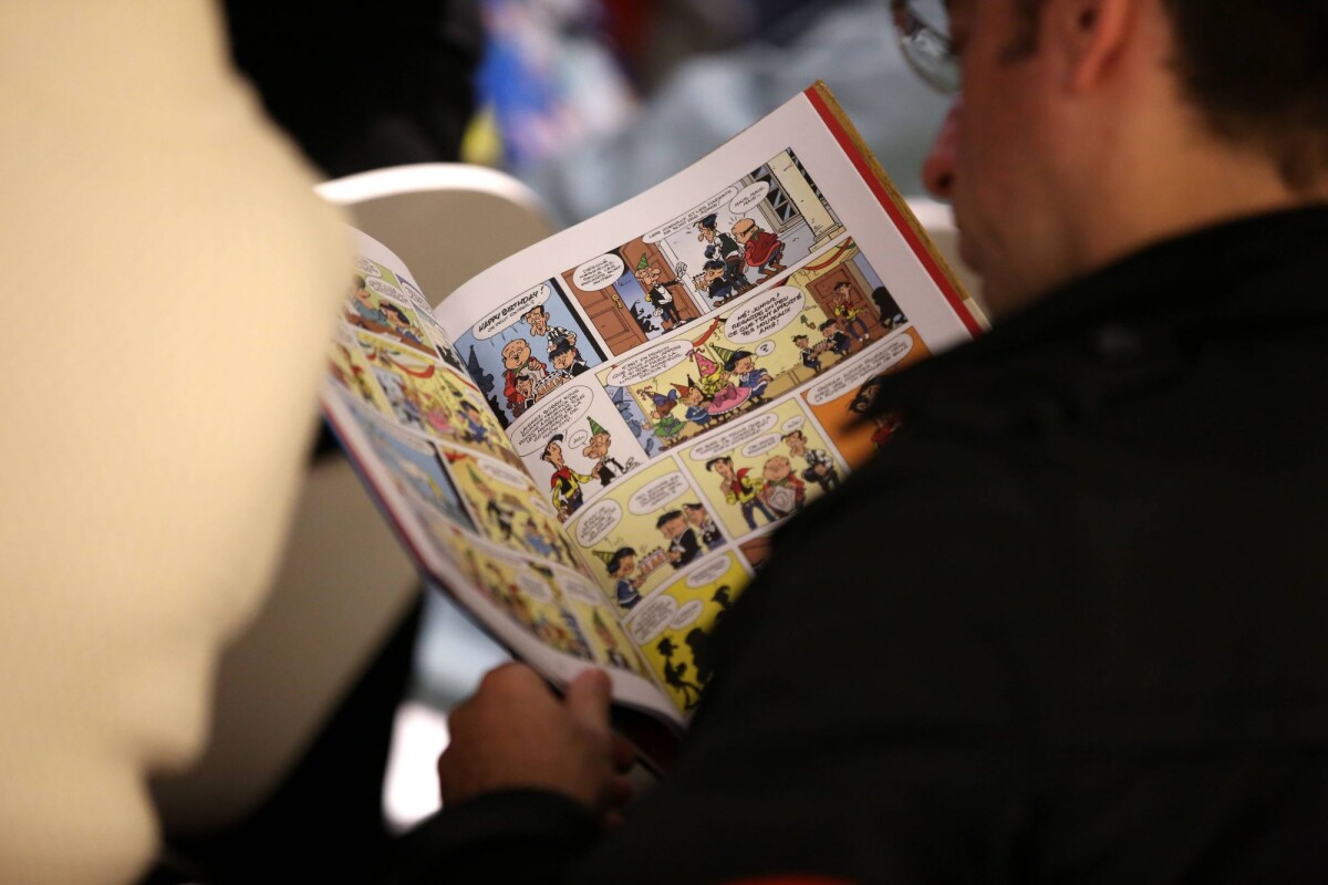 Photo : Exclusif - Rencontre à la FNAC des Ternes entre Achdé (Hervé ...