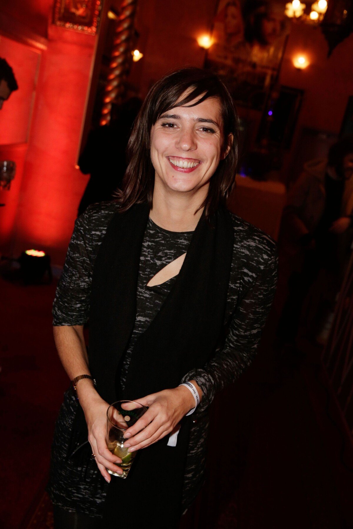 Photo : Mathilde Serrell lors de la soirée du guide Fooding au passage ...