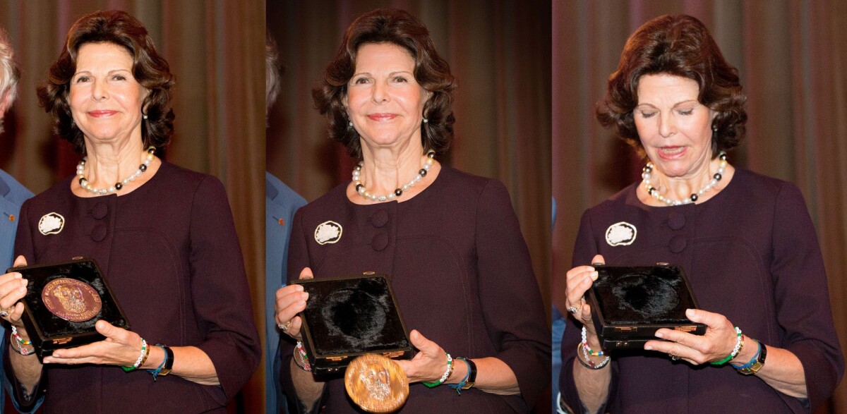 Photo : La reine Silvia de Suède reçoit le prix Martin Buber à Kerkrade ...