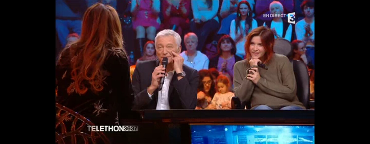Photo : Laurent Boyer et Cécilia au "Téléthon 2014", le 5 décembre 2014 ...