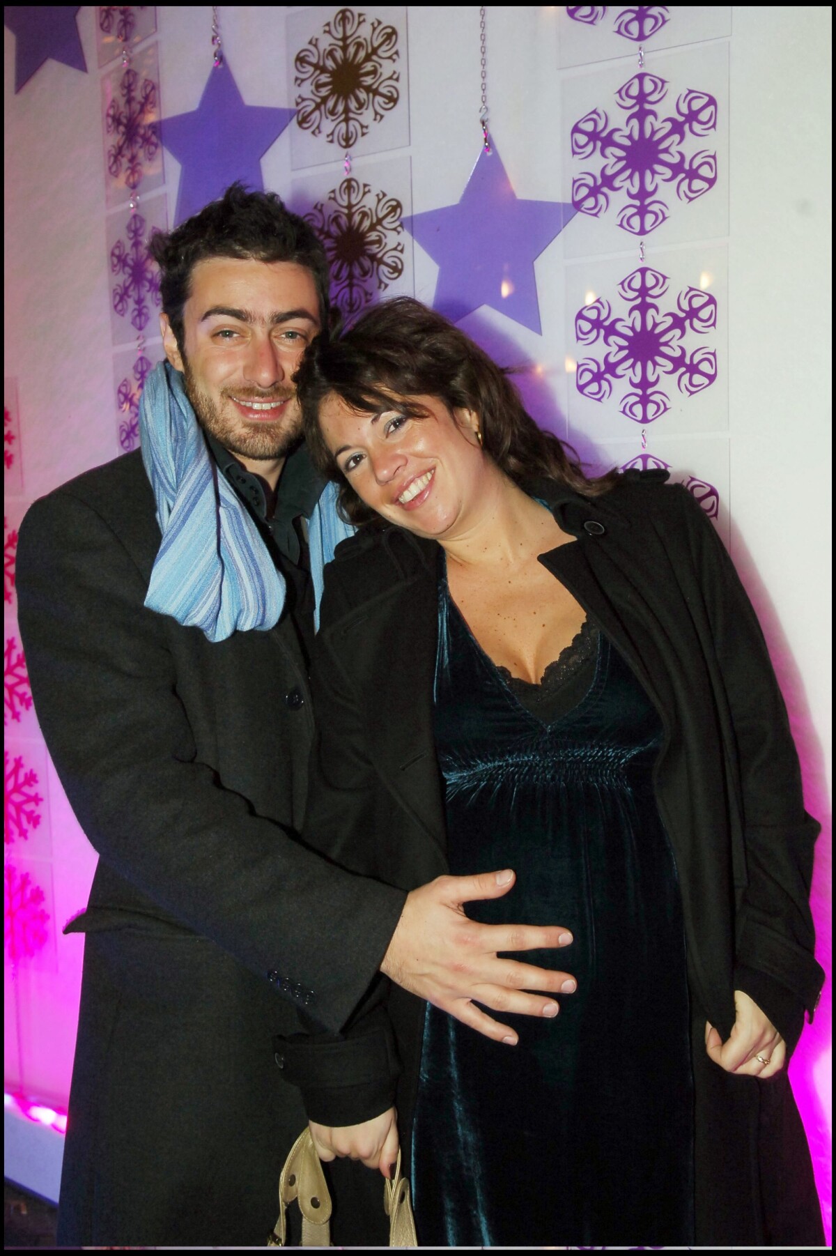 Photo : Elsa Wolinski et son compagnon Arnauld Champremier-Trigano lors ...