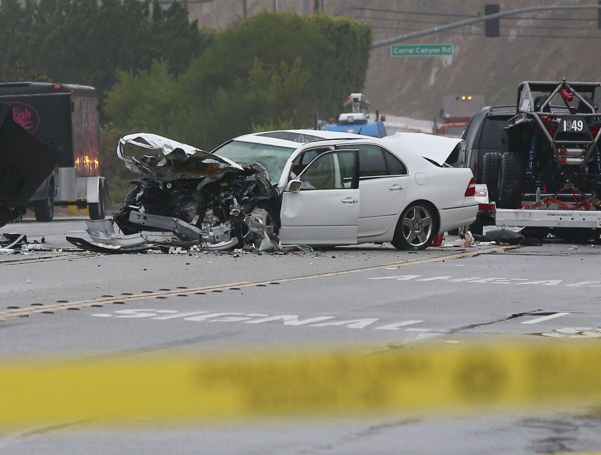 Photo : Photo de l'accident de voiture provoqué par Bruce Jenner à ...