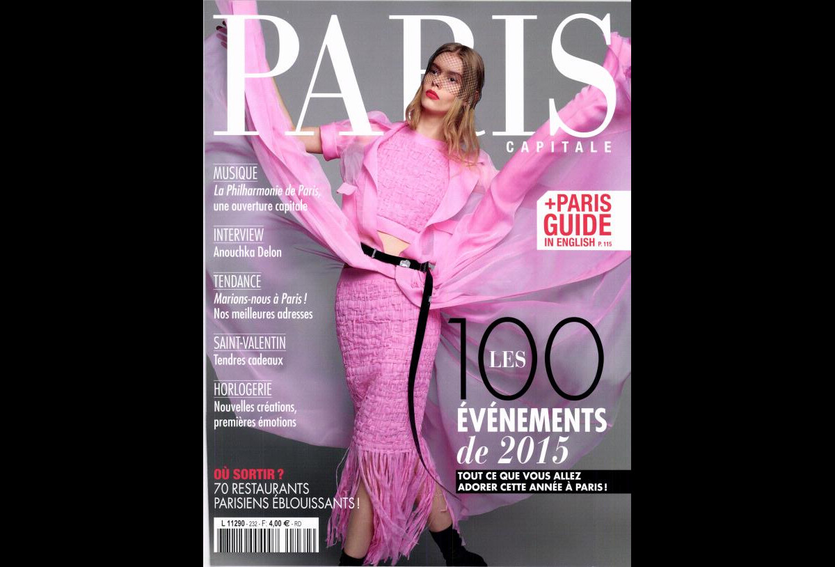 Photo : Couverture du numéro de Février du magazine Paris Capitale ...