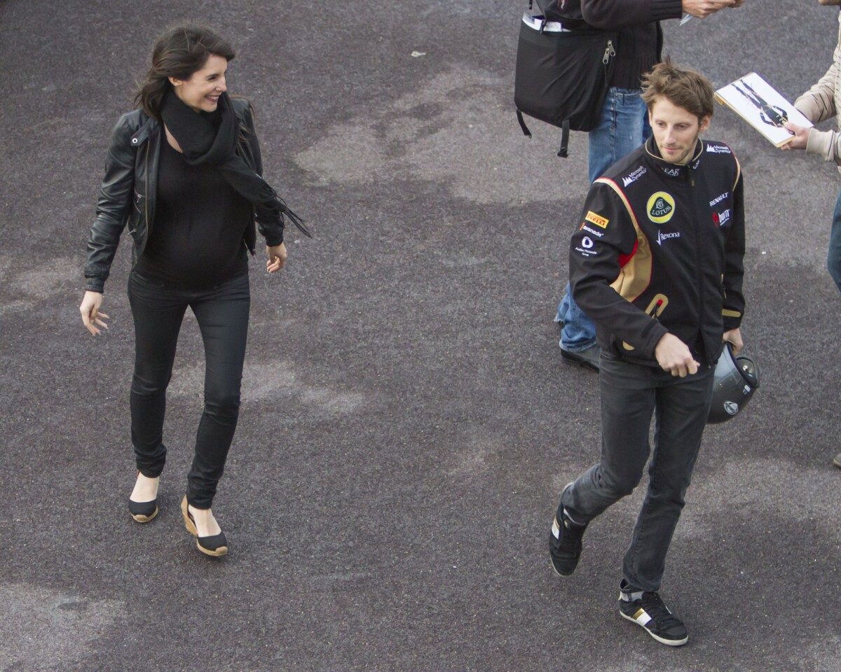 Photo : Romain Grosjean et Marion Jollès au Grand Prix de Monaco, le 25 mai 2013 - Purepeople