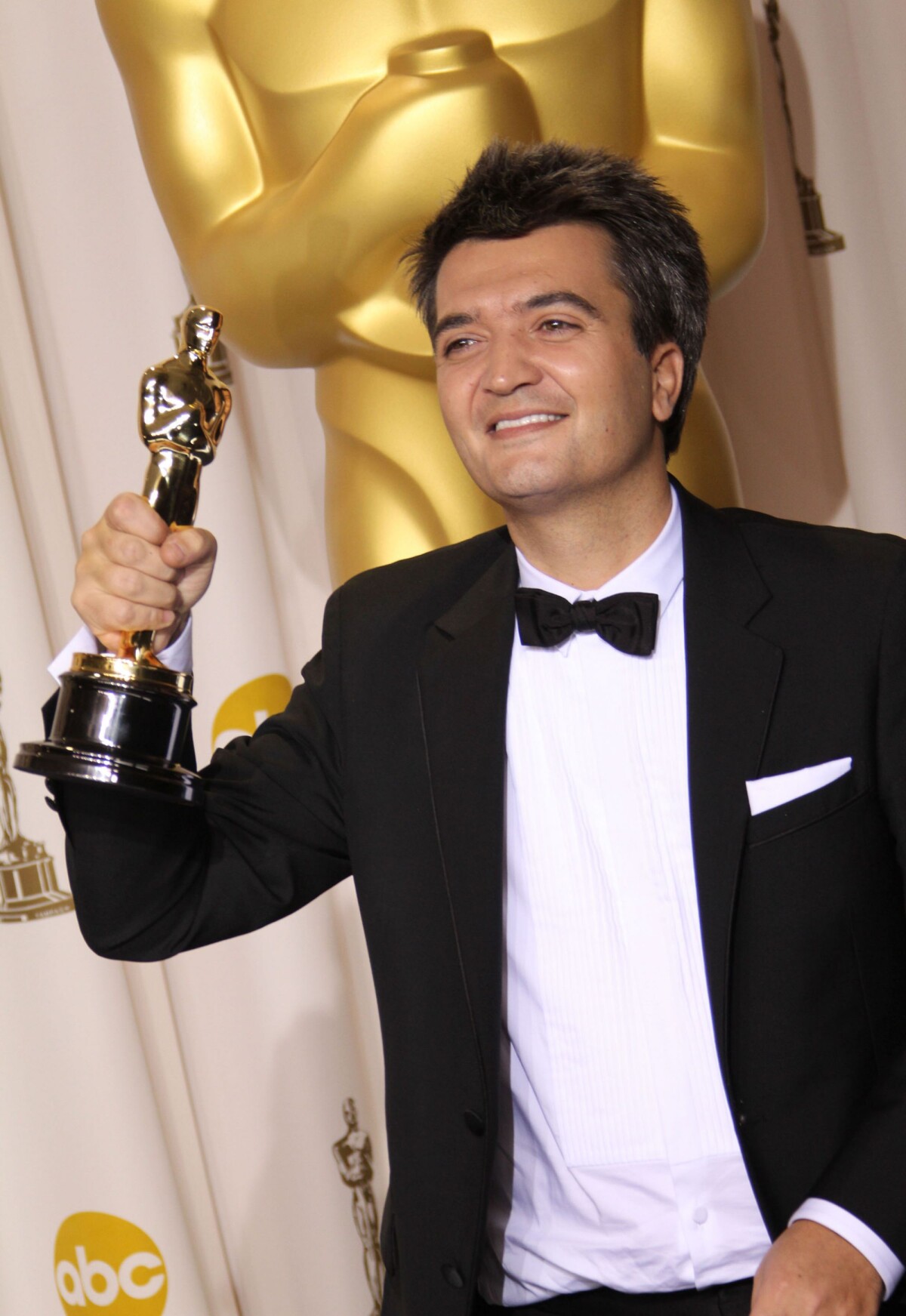 Photo : Thomas Langmann lors des Oscars 2012, au sommet de sa gloire ...
