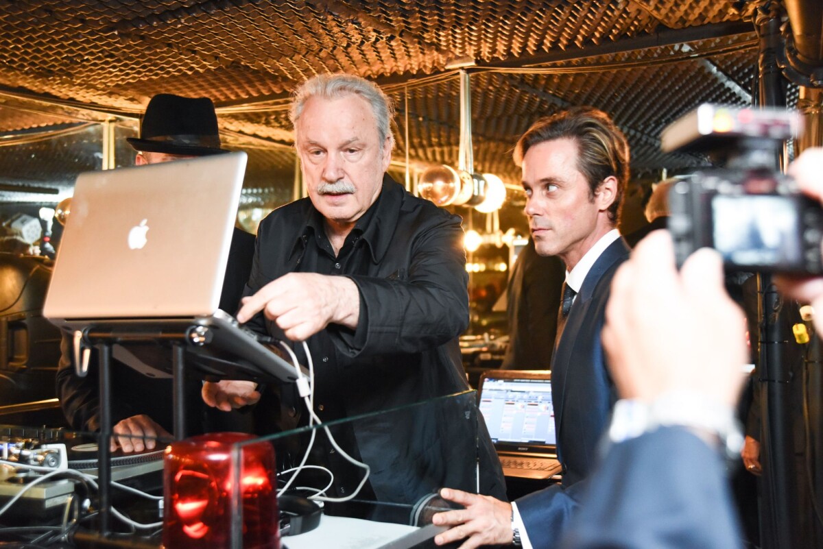 Photo : Giorgio Moroder, Bryan Rabin lors d'une fête pour la sortie de ...