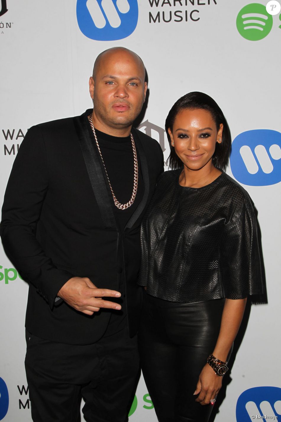 Melanie Brown (Mel B) et son mari Stephen Belafonte - Soirée de Warner ...