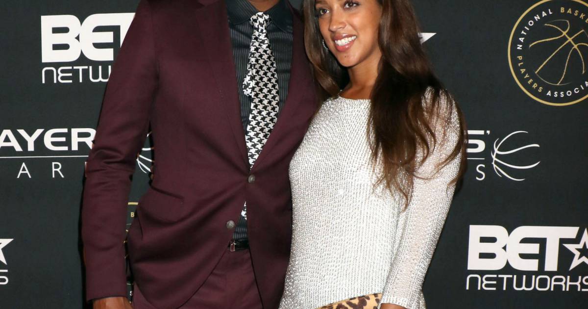 Paul Pierce et sa compagne Julie Landrum lors des Players Awards au Rio ...
