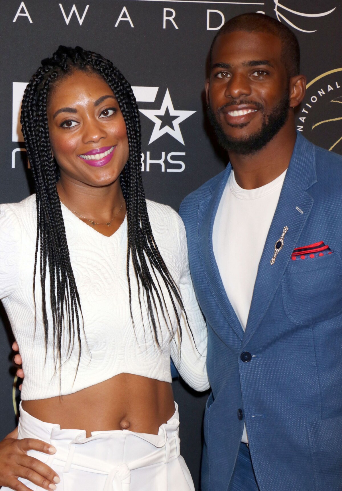Photo : Chris Paul et sa femme Jada Crawley lors des Players Awards au ...