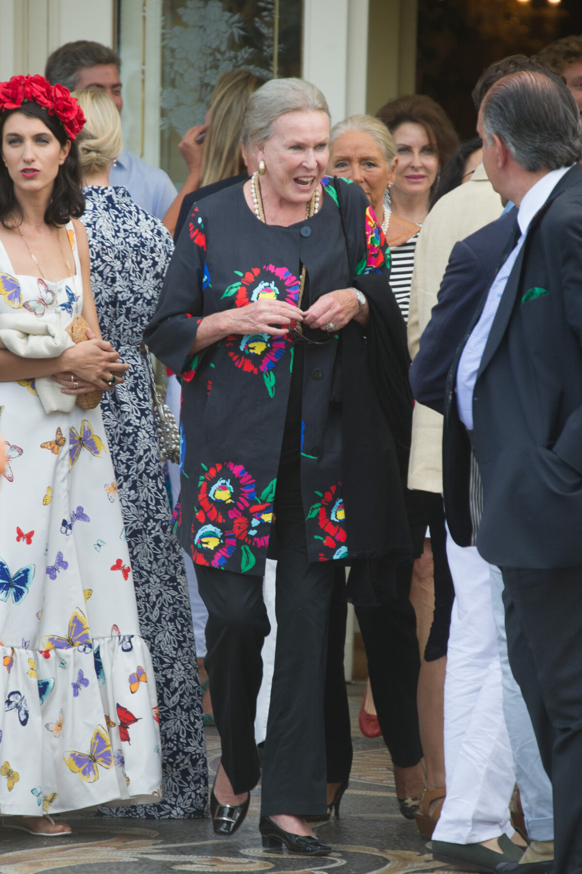Photo : Marta Ferri et Marie-Gabrielle de Savoie - Arrivées à la fête ...