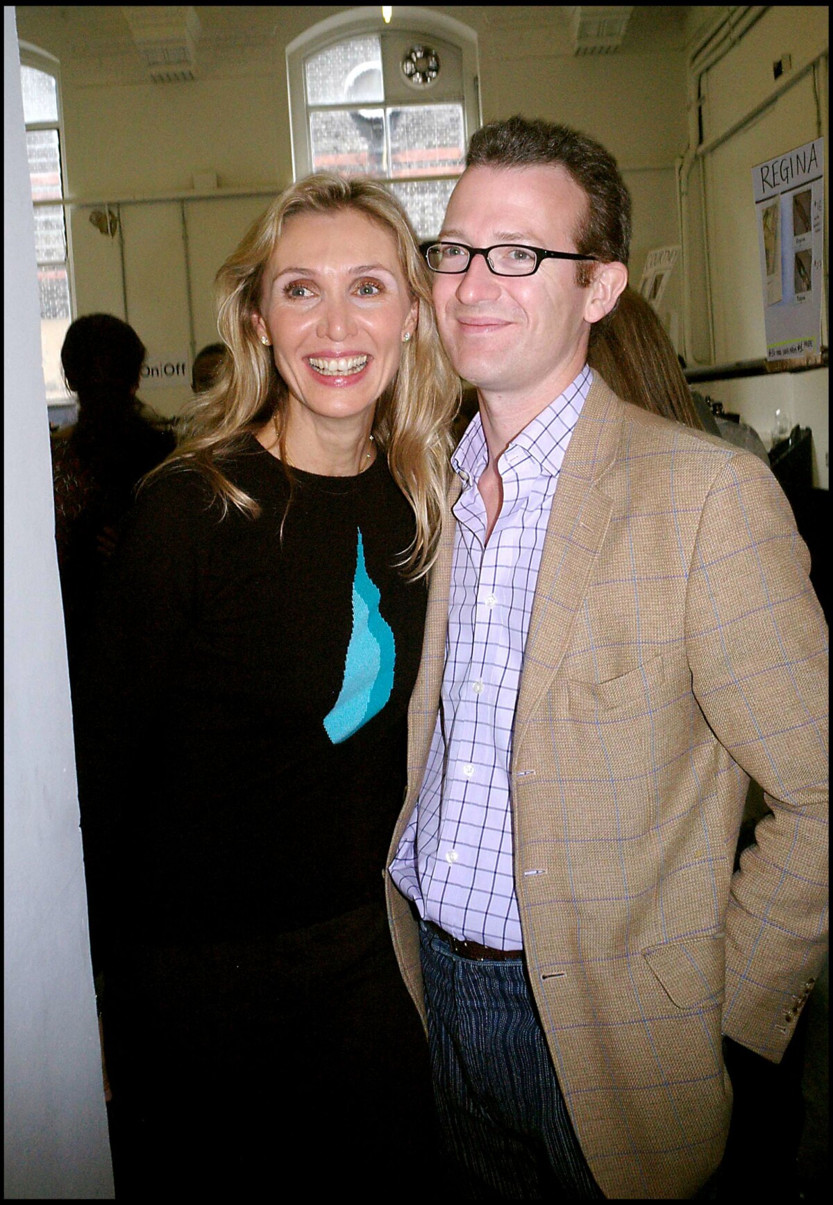 Photo : Ashley Hicks et sa première épouse, Allegra, en 2005 à Londres ...