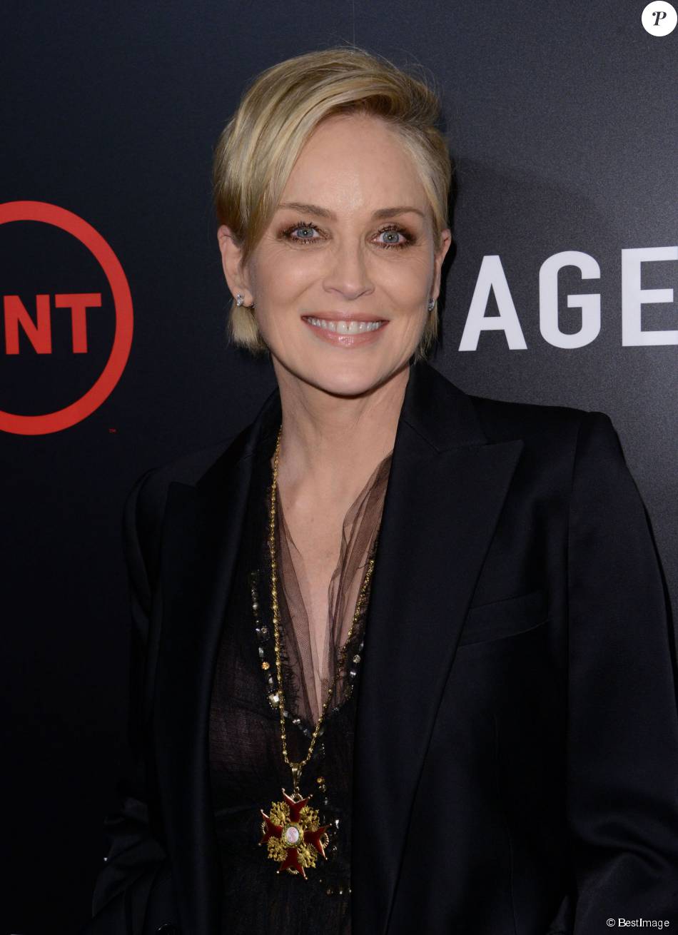 Sharon Stone et son fils Laird Vonne Stone à la première de ‘Agent X' à ...